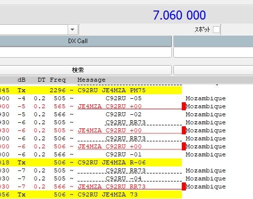 C92RU on 40m （3日目） : je4mzaのblog