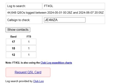 FT4GL&5U5K on 17m FT8 : je4mzaのblog