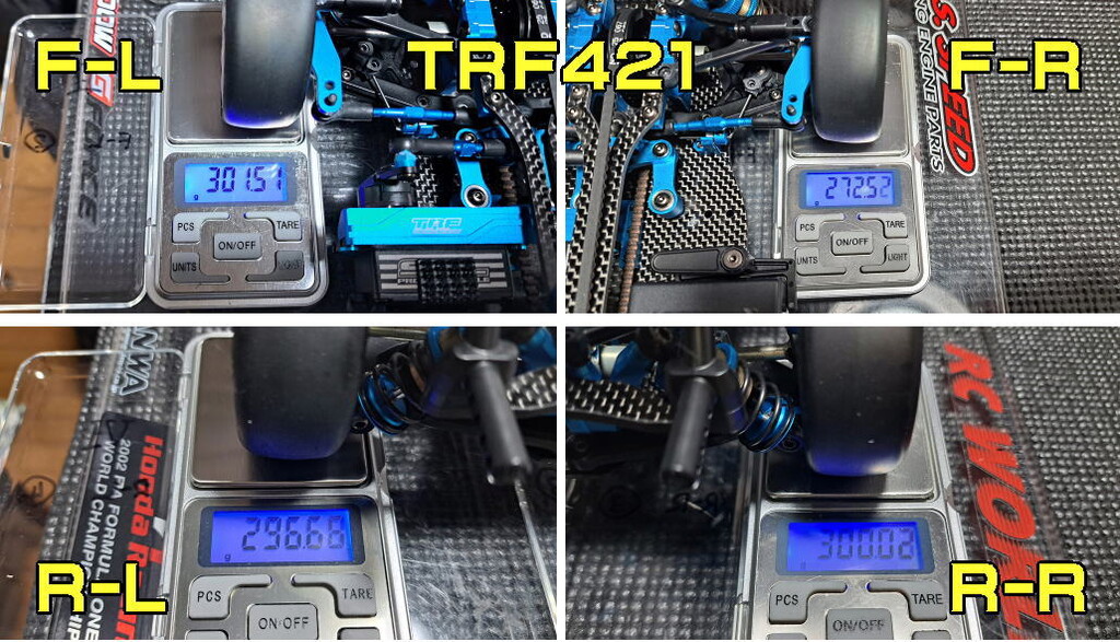 「TRF420X・MID」車軸重量測定：「TRF421」比較 : プラドの趣味の備忘録