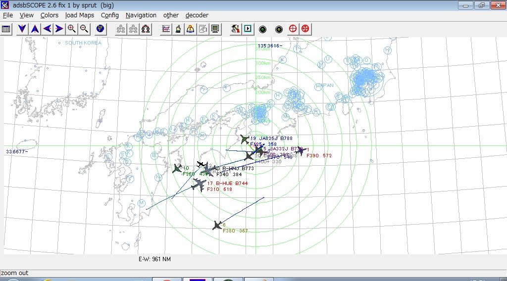 今日は白浜からadsbscopeのレポートです。白浜空港の駐機からの電波受信できず！（出張中） : pupのブログ