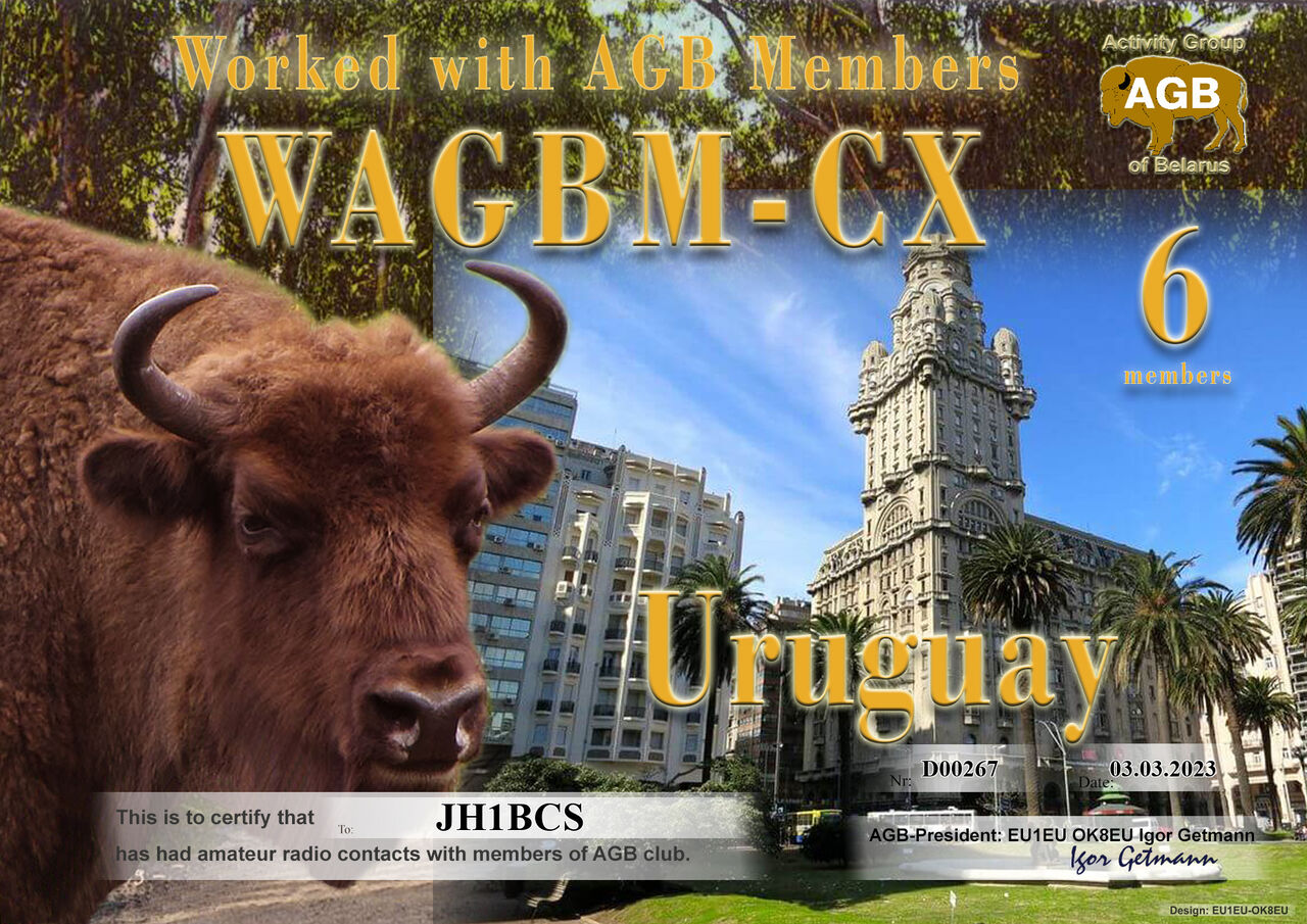 JH1BCS アマチュア無線アワードのブログ : WAGBM-CX