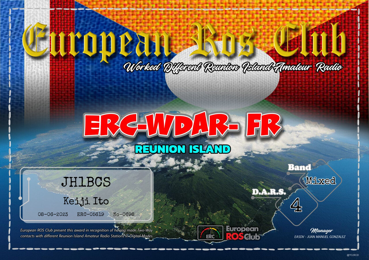 JH1BCS アマチュア無線アワードのブログ : ERC-WDAR-FR