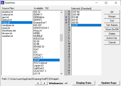 JN4JGKのアルパカ日記:JO-97でFT4 （SatPC32の設定）