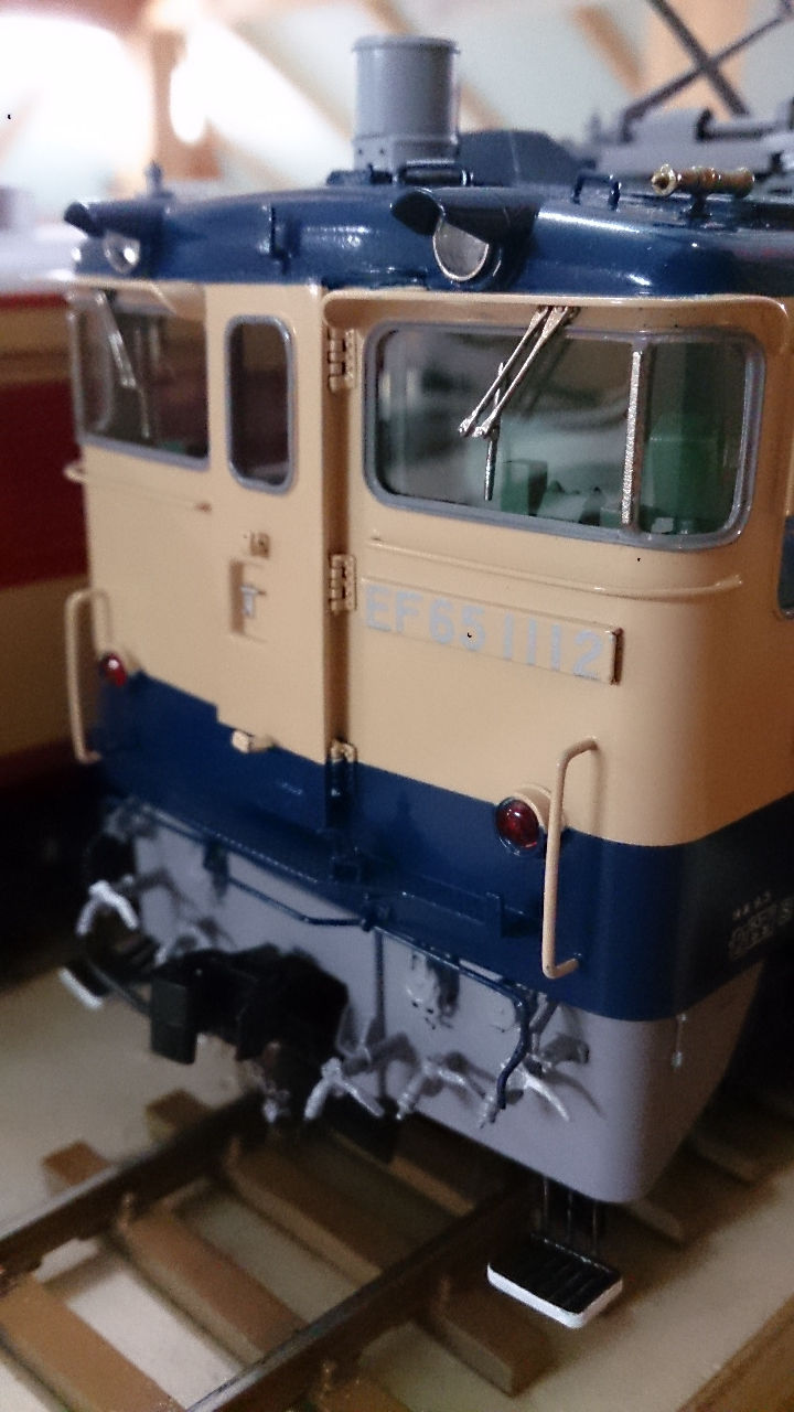 EF65PFの前面貫通扉（クマタ製OJゲージ） : OJゲージ鉄道模型管理局 上野機関区