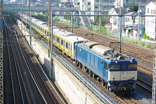 1980年代国鉄撮影日記 番外編 2 : EF64 1031牽引山手線E231系配給（2011-6.28）