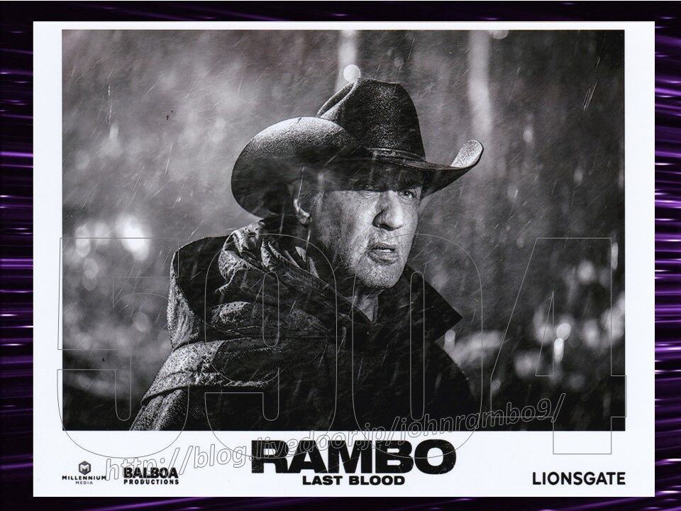 SYLVESTER STALLONE'S MEMORABILIA BLOG シルベスター・スタローンのメモラビリアブログ : 5904：『ランボー ラスト・ブラッド』白黒ミニスチル カウボーイ ...