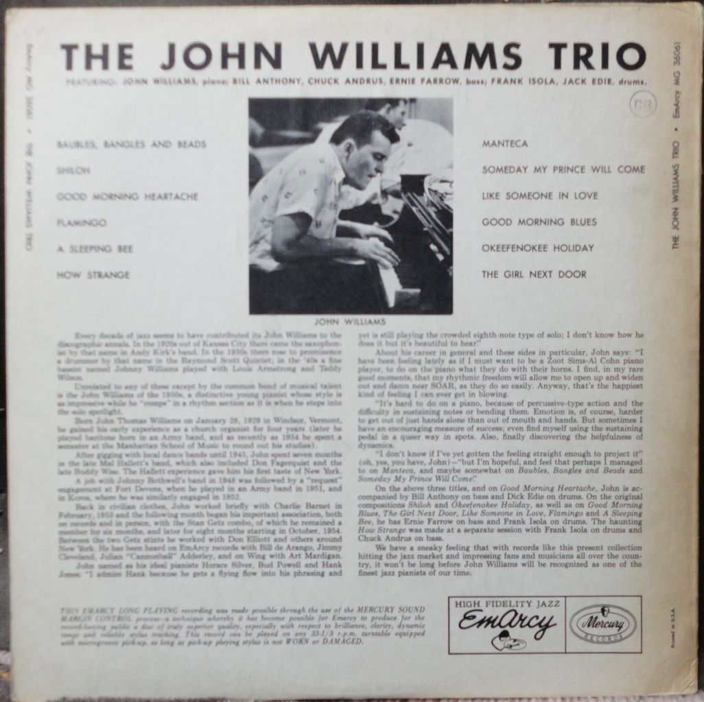 original-jazzville/jojoのブログ:JOHN T. WILLIAMS と JOHN WILLIAMS