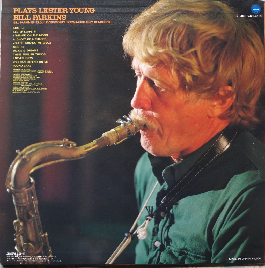 original-jazzville/jojoのブログ:BILL "PARKINS" PLAYS LESTER YOUNG