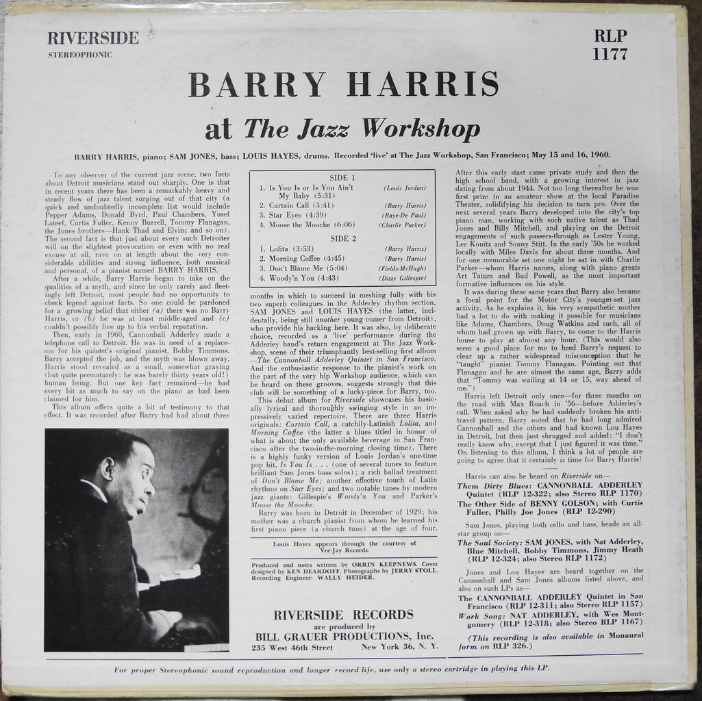original-jazzville/jojoのブログ:THE LAST BOP PIANIST/BARRY HARRIS