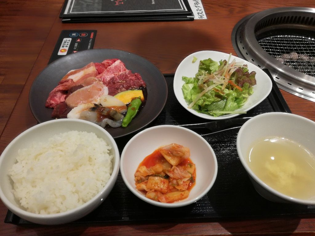 焼肉トラジ 彩り御膳 アリオ柏 ランチパスポート柏9 : シカの日常