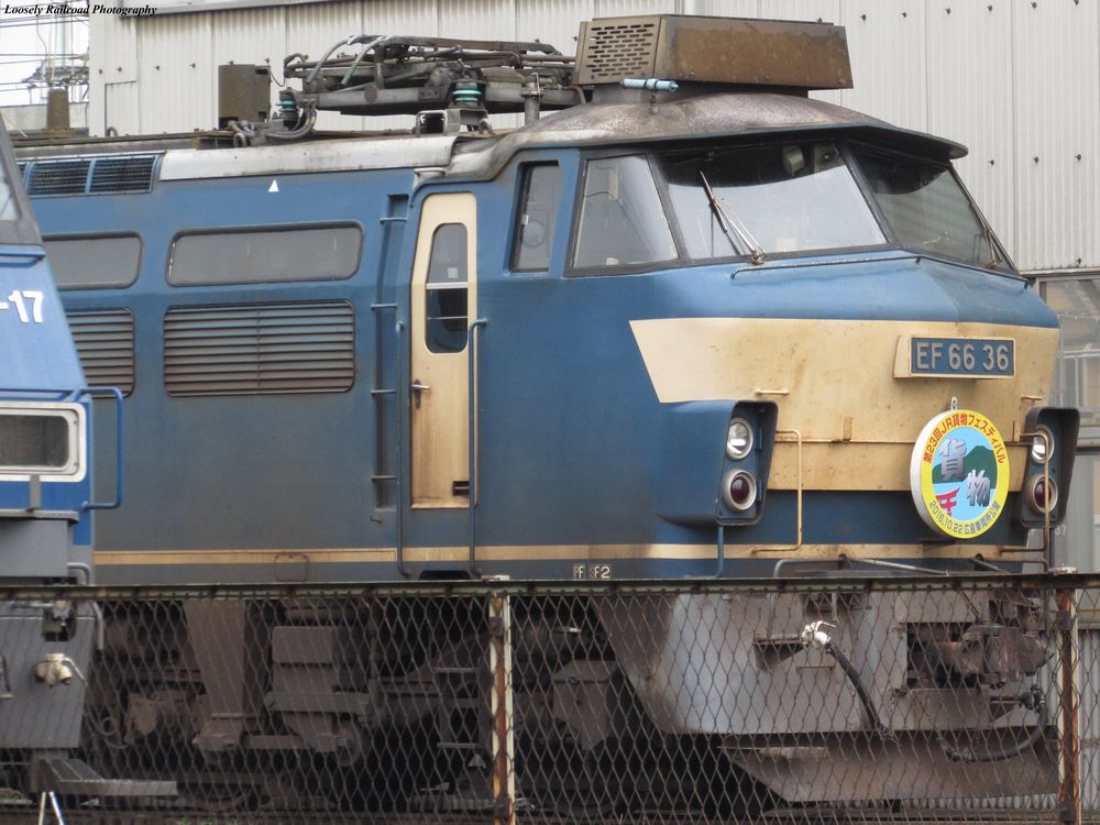 9/24mini撮影記 広島公開PRヘッドマーク付きEF66 36@高機 : Platform ZERO ―零―