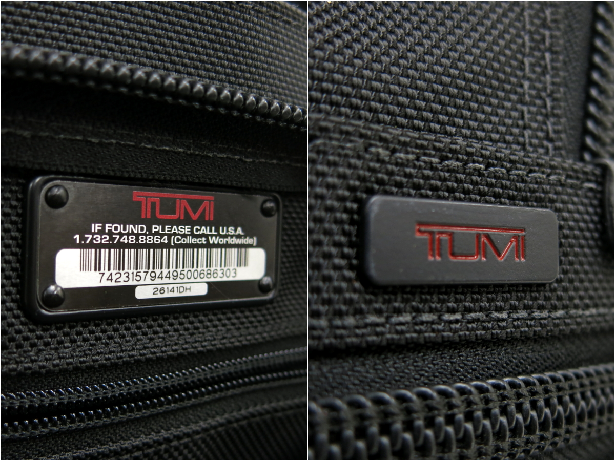 【樂淘letao】日本代購代標第一品牌－ 超美品 TUMI トゥミ メンズ 26141DH ナイロン カーフ レザー 本革 ビジネス バッグ ブリーフケース ブラック A4サイズ収納 A9646