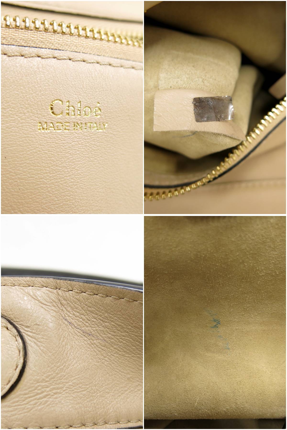 日本代購代標第一品牌【樂淘letao】－ 美品 Chloe クロエ カーフ レザー 本革 トート バッグ ブラック ゴールド金具 イタリア製 肩掛け A4サイズ収納 A8558