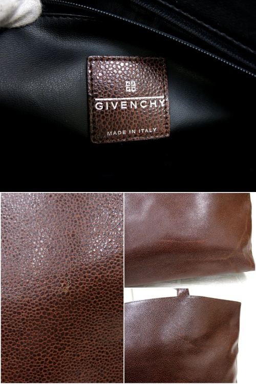 日本代購代標第一品牌【樂淘letao】－ 美品 GIVENCHY ジバンシィ リザード型押し レザー 本革 トート バッグ ブラウン G金具 ロゴ型押し 肩掛け A4サイズ収納 A8716