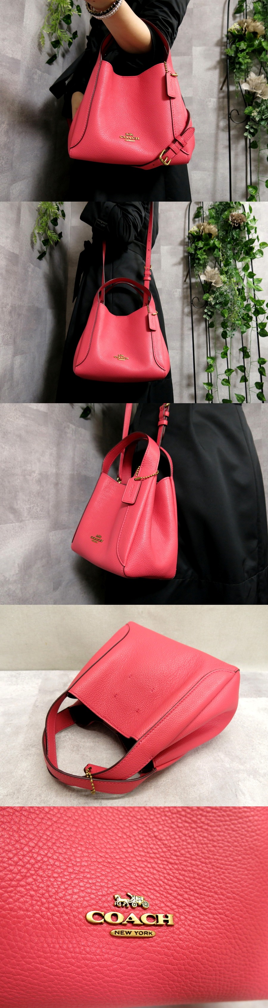 代購代標第一品牌－樂淘letao－ 超美品 新品同様 COACH コーチ 78800 ハドリー ホーボー 21 ペプル レザー 本革 2way ...