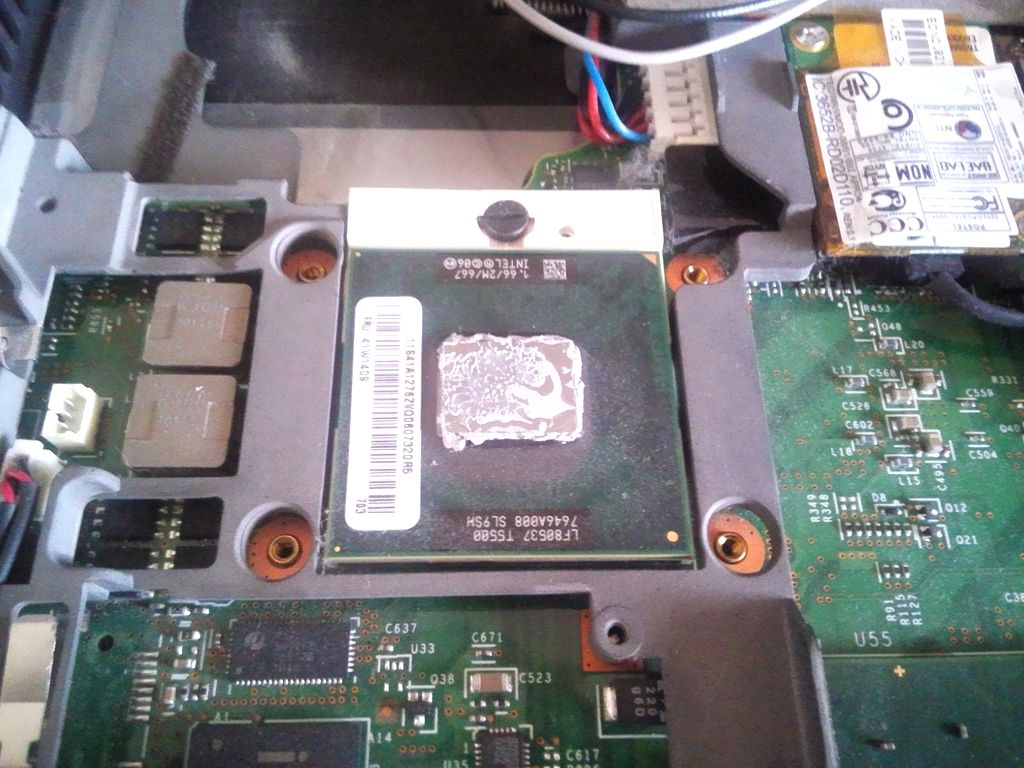 mobile-ThinkPad fan:ThinkPad T60のCPUを換装しました．．．．