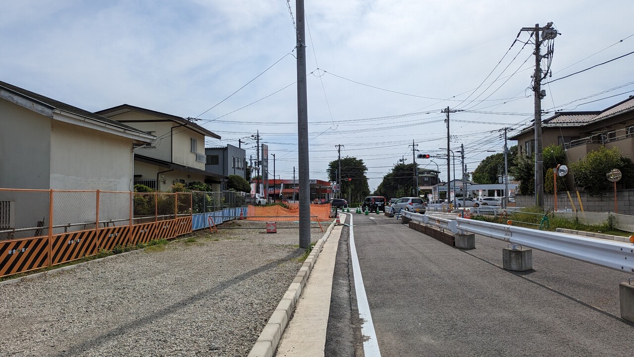流山市都市計画道路「加市野谷線」の交互通行は6月8日から可能に : 柏の葉サイクルライフ