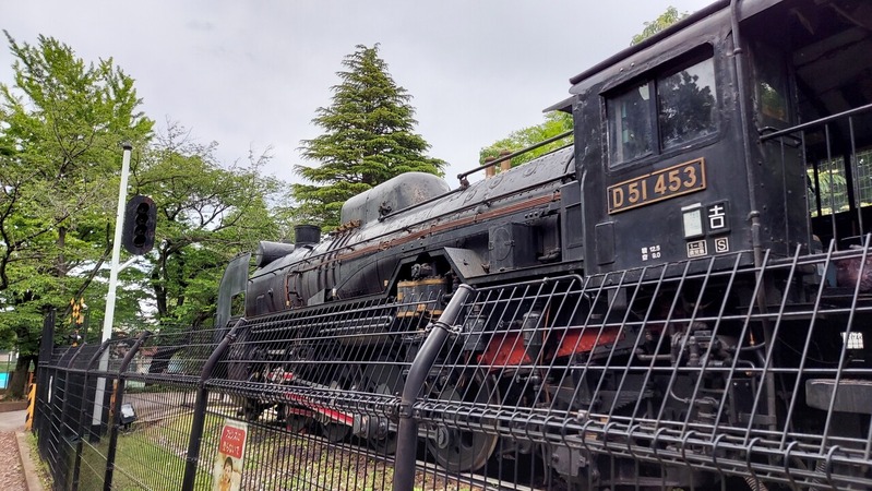 「柏西口第一公園」に保存されている「蒸気機関車D51 453号機」を撮影してきた : 柏の葉サイクルライフ