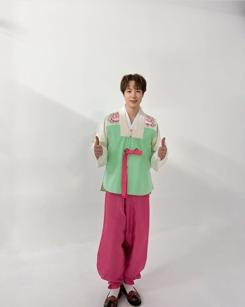 な～こ♪の『ずっとずっとCODE-Vに はまり中！』 : RUI~チュソクの韓服姿投稿♪