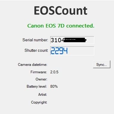 カメラ速報まとめ ～かめそく～ : 7Dや60D、5DmarkⅢのショット数を調べる！ EOSCount編