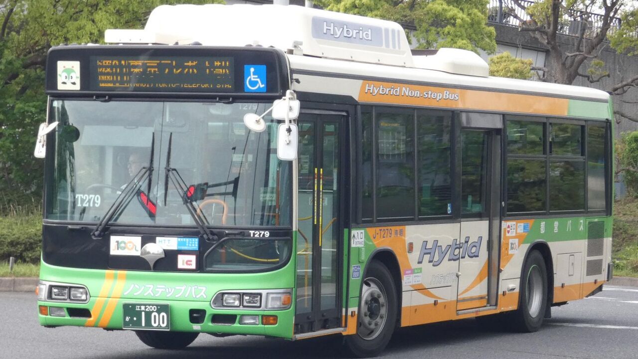 都営バスJ-T279(有明) : Kawasaki Bus stop