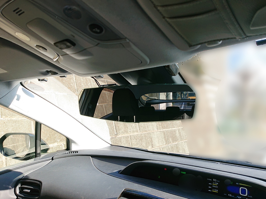 VAIOちゃんのよもやまブログ:TOYOTA Prius50 カーメイト DZ447 リヤビューミラー 装着