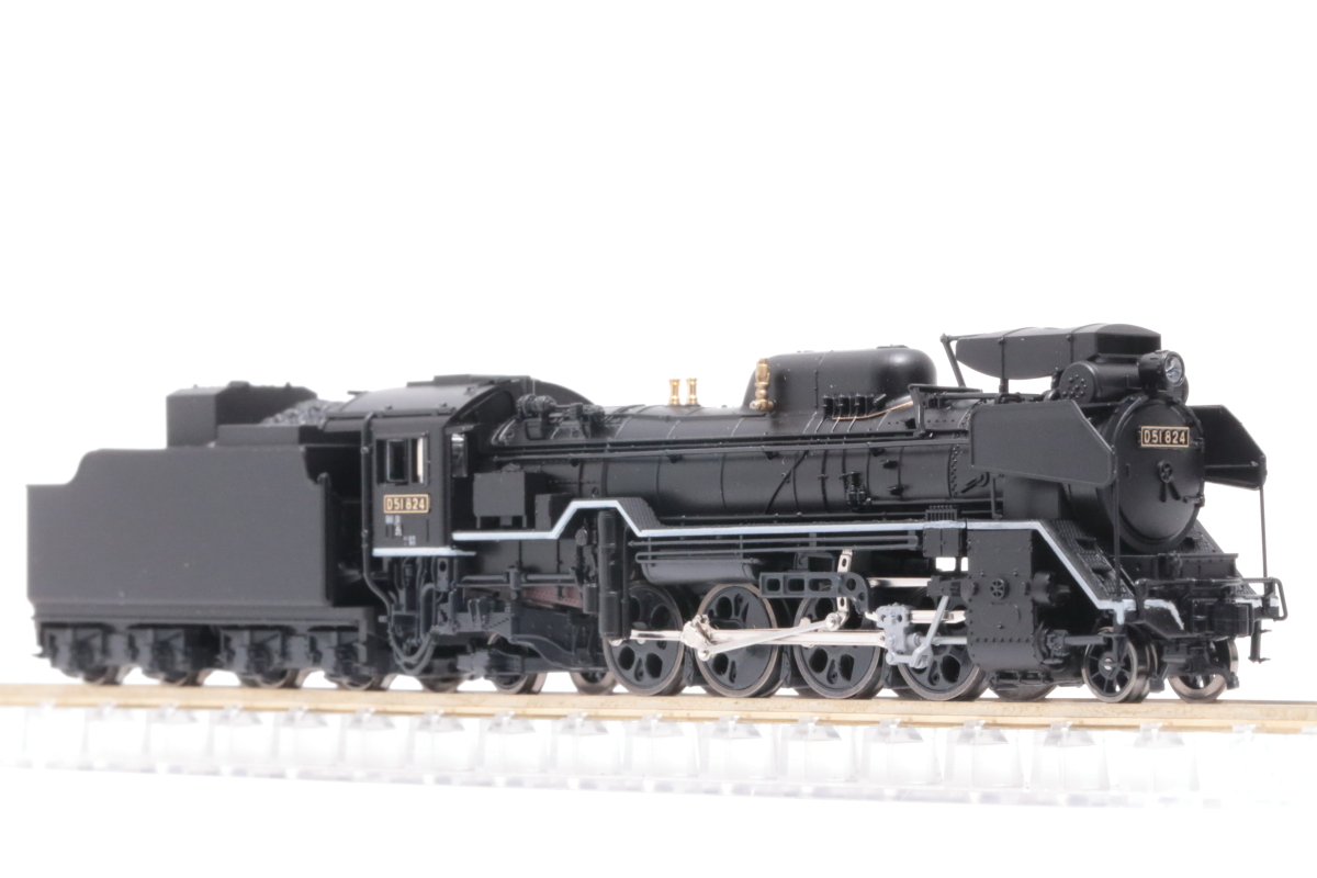 KATO 2016-6 D51 標準形（長野式集煙装置付）ベースで長野工場デフのD51 824を仕立てる : M R S モデルレールサービス