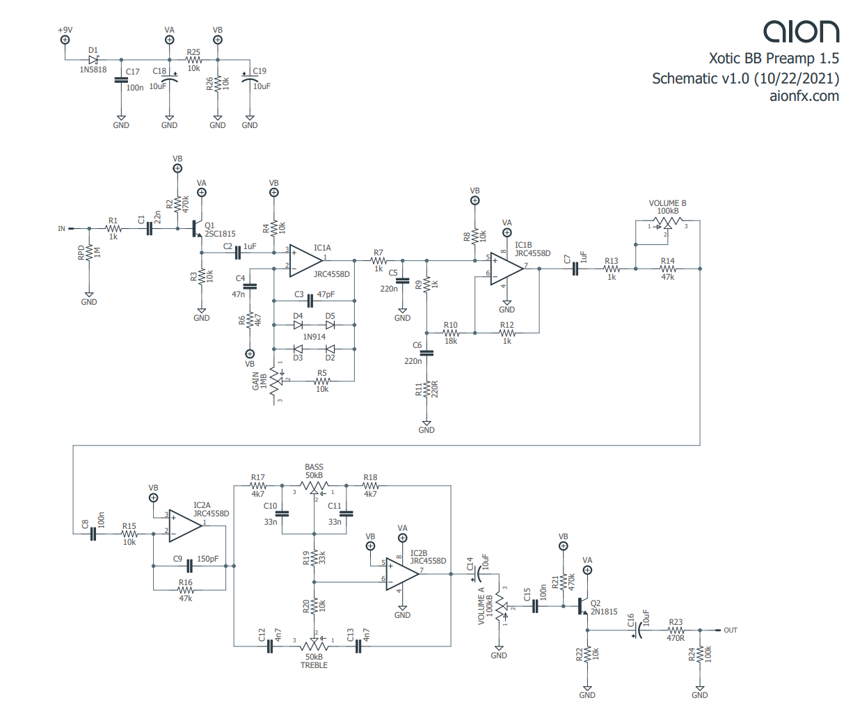 BB Preamp を作ってみた : kc_soldermanのblog