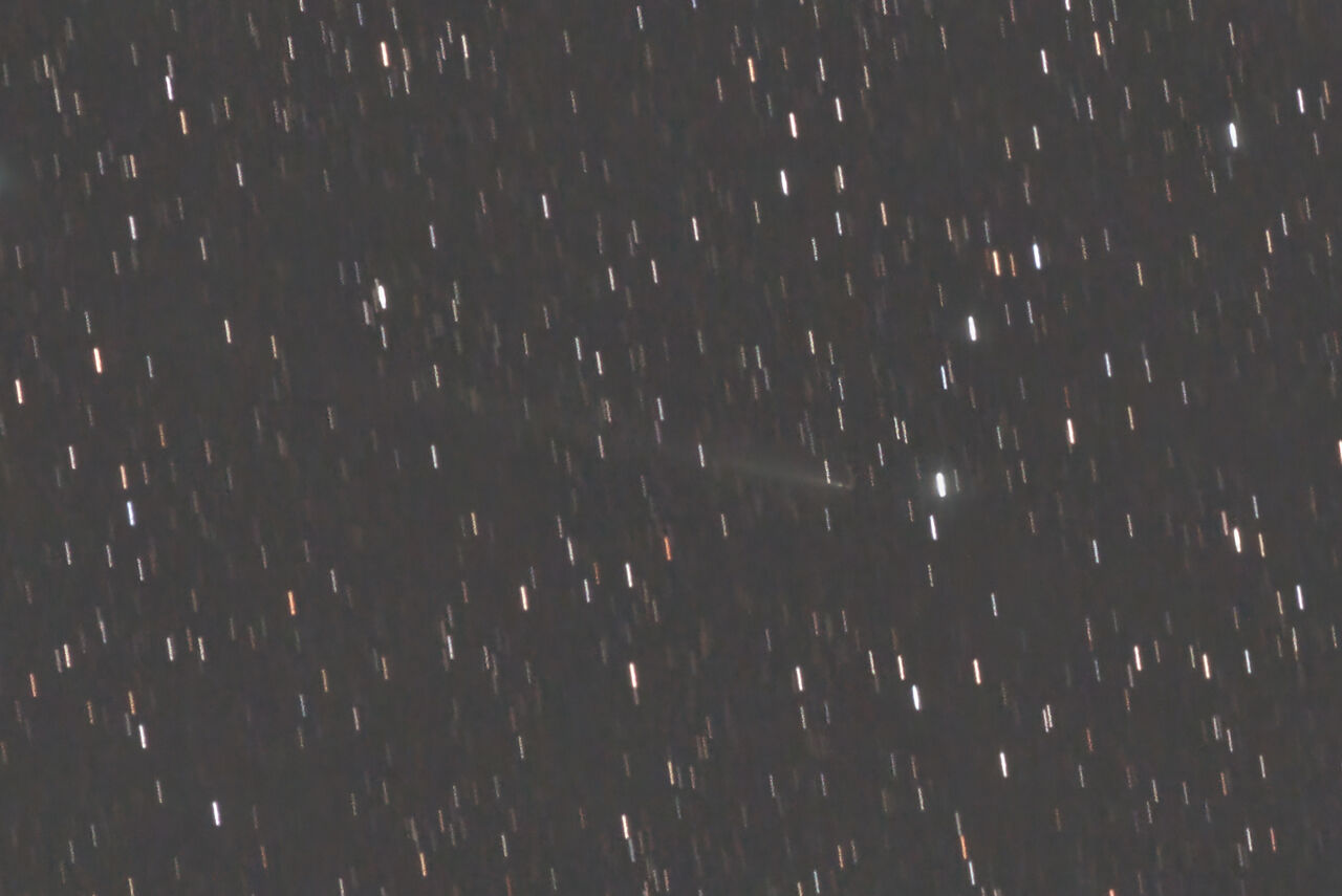 天蓋居酒屋忘年会で捉えたK1アトラス彗星(C/2025 K1) ☆彡 : のぼうの星