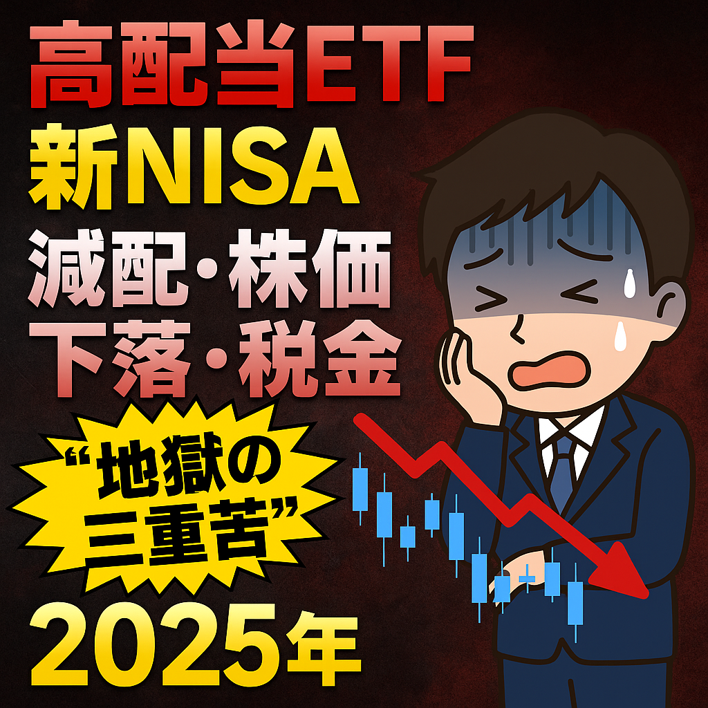 【爆死】「高配当ETFでええやろw」→減配＋株価下落＋税金で“地獄の三重苦”www【新NISA】 : 投資.com