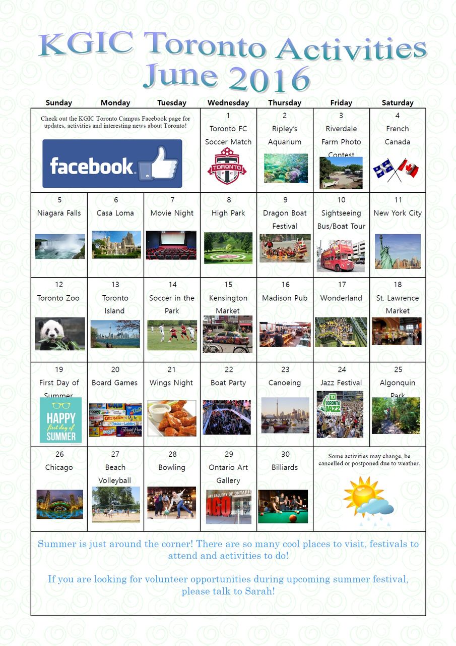 KGIC6月のアクティビティー 遊びも勉強も100％！ | Canada