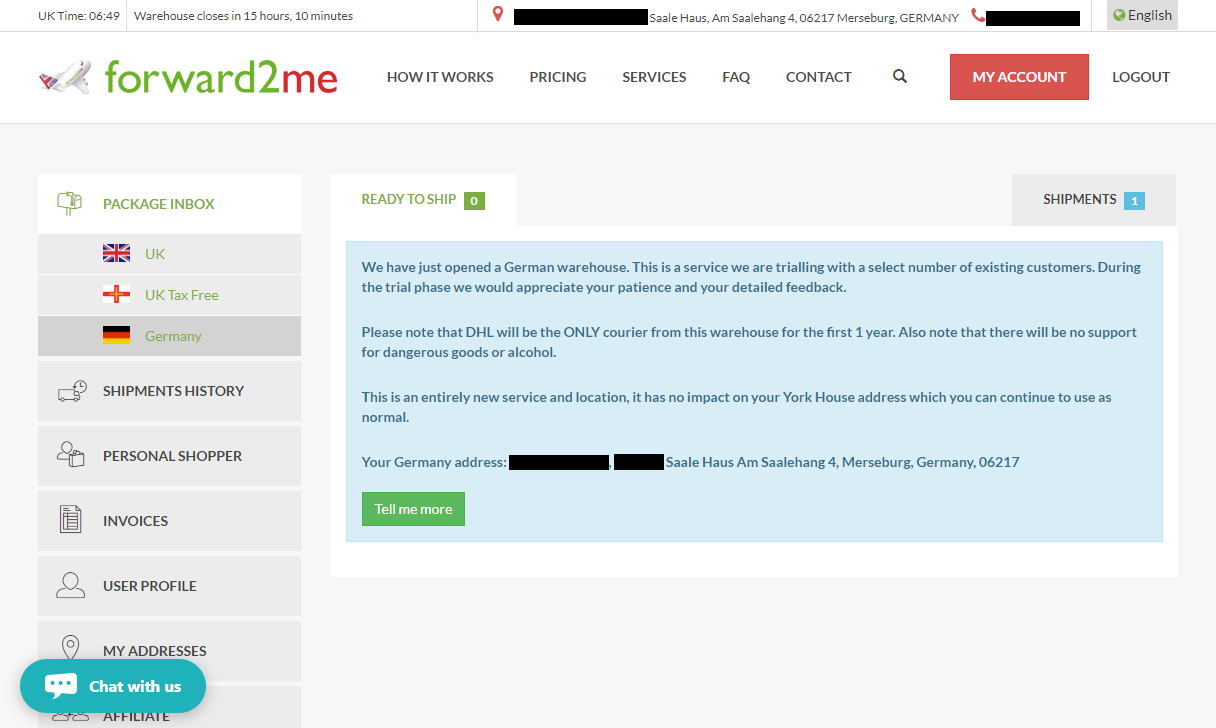 KICKS'N ROLL : 【EU転送 ドイツ編】forward2me 使ってみた【海外通販】