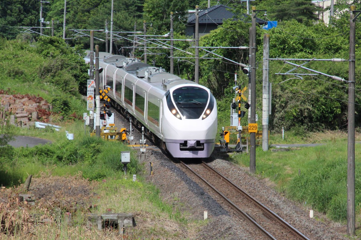 E491系検測車 KY入場？ E657系KY出場！ : 鉄道･･と にゃんこ･･･と