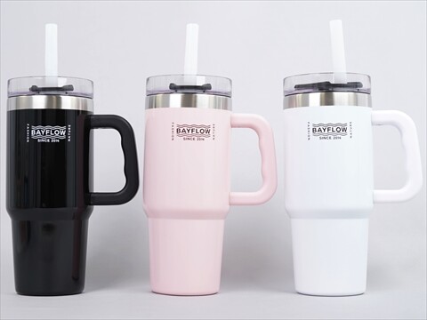 BAYFLOW ストロー付き真空断熱タンブラーBOOK WHITE - ブランドコラボ付録の詳細画像