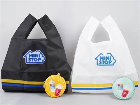 MINISTOP OFFICIAL BOOK ハロハロポーチ＆オリジナルロゴエコバッグ 全2種 WHITE／BLACK - ブランドコラボ付録 ...