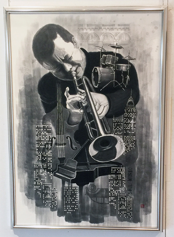 羽島市 水墨画 四人展が開催されています : 気まぐれkimokuの癌(上咽頭癌)闘病記