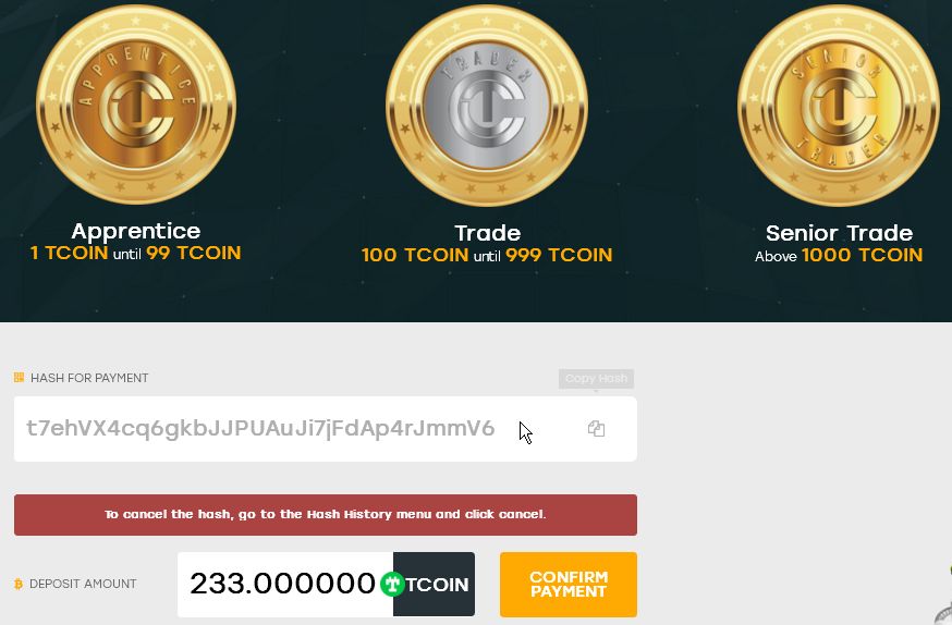 TCOIN交換手順について ＠TCC（Trade Coin Club トレードコインクラブ） ビットコイン建て運用♪ : サラリーマンでも ...