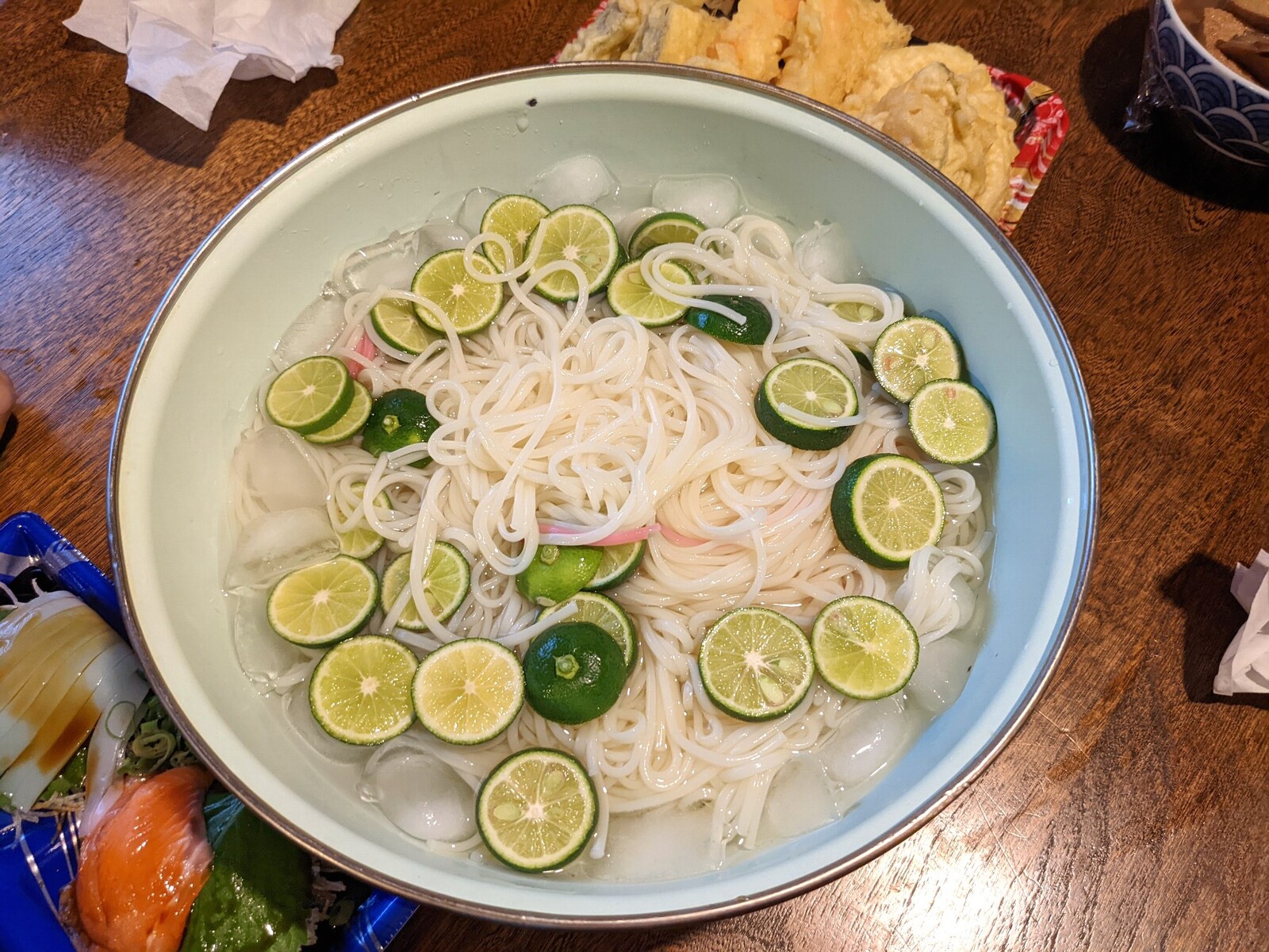 やきいもgのメモ書き・・:令和4年8月20日(土)スダチ冷や麦