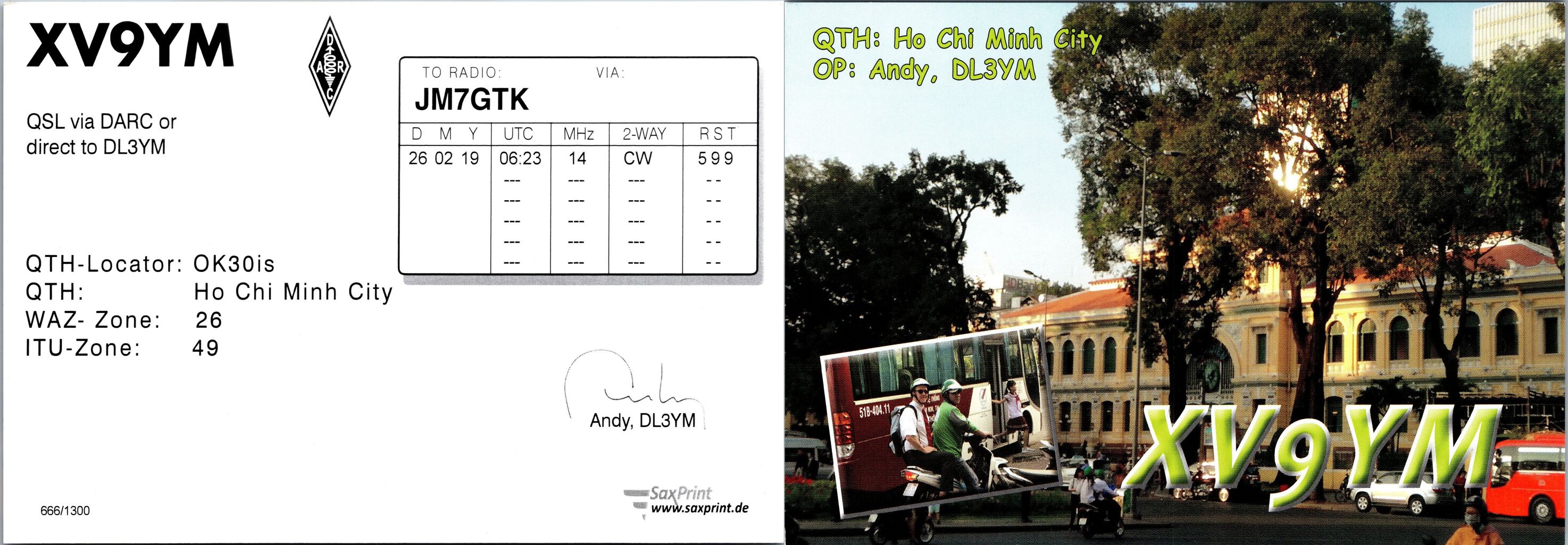 VIET NAM : JM7GTK まい かど