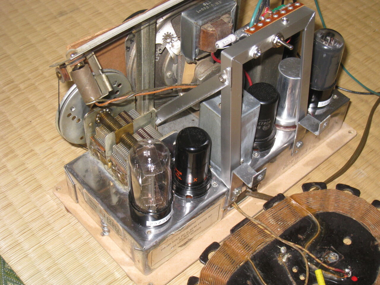 Bendix モデル0526 の外部入力増設 : 真空管ラジオ修理キッシー工房