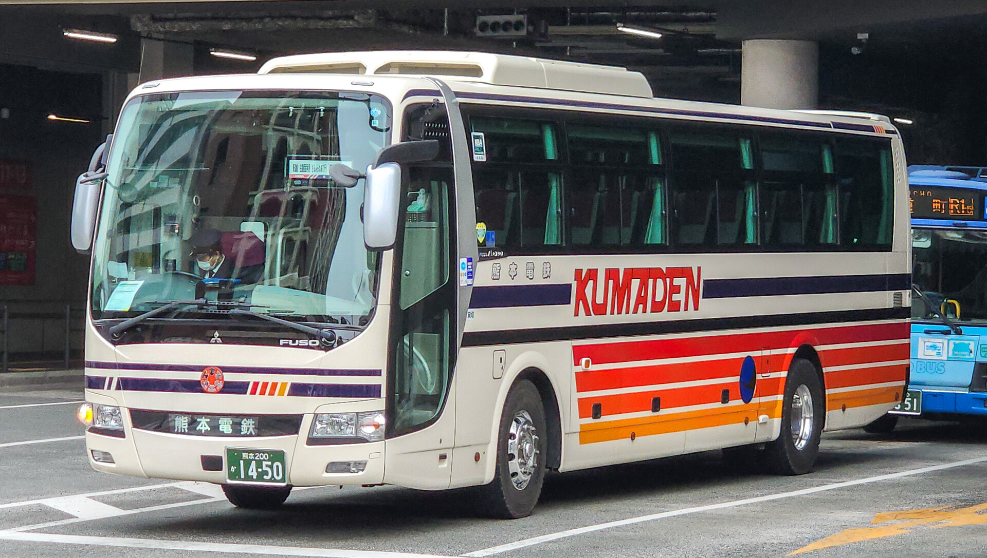 熊本電気鉄道 熊本200か1450 : 🚌BUS画像館熊本🚏都市バス 6･7月の土日祝は特別ダイヤにて運行､｢しろめぐりん｣は7月18日まで ...