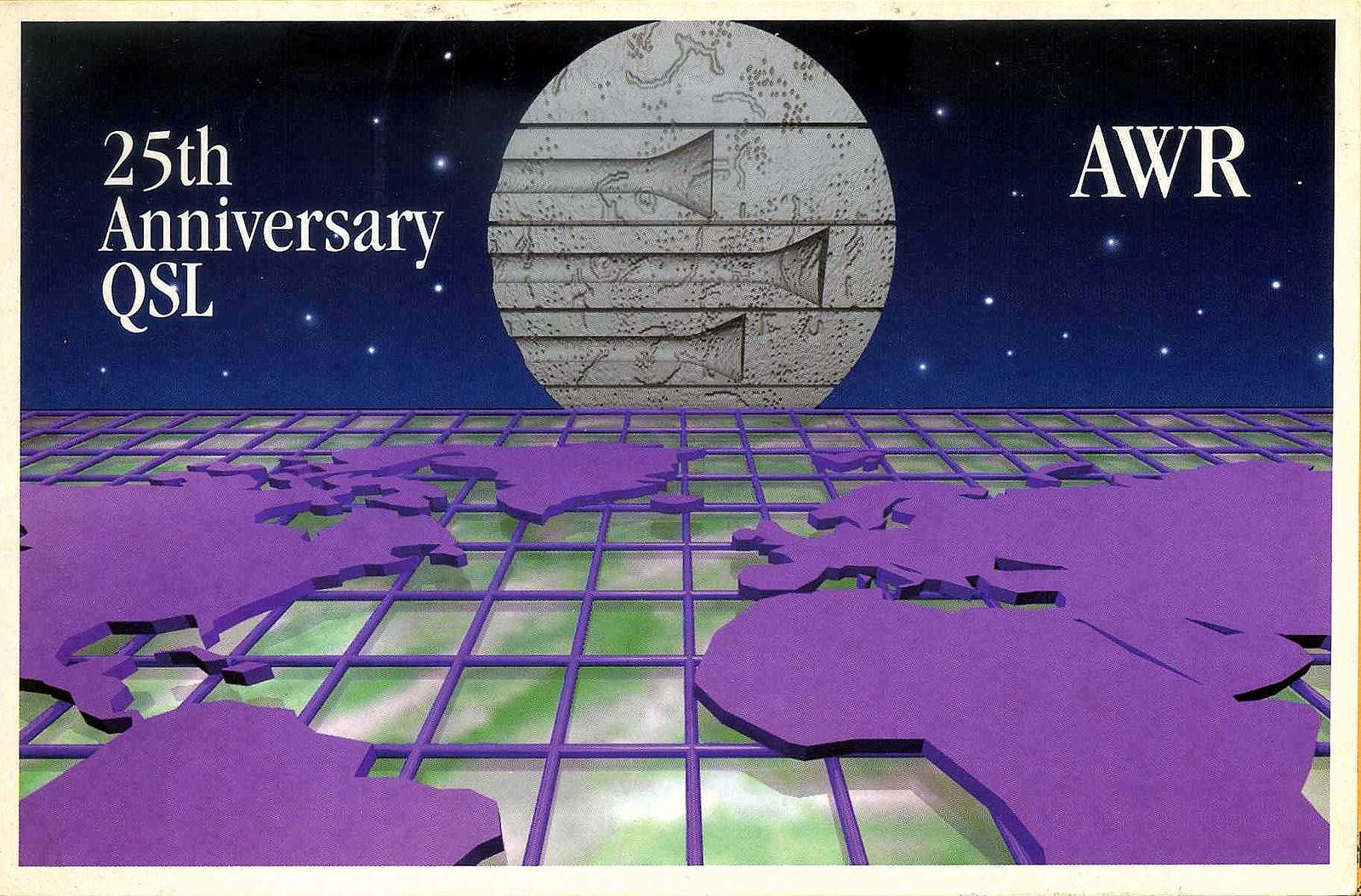 VERIFICATION CARD OF BROADCASTING STATION OF THE WORLD @ GUAM, U.S.A ...