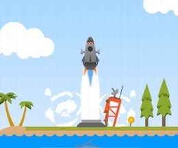 改良しつつロケットを飛ばすふっ飛ばしゲーム Wonder Rocket