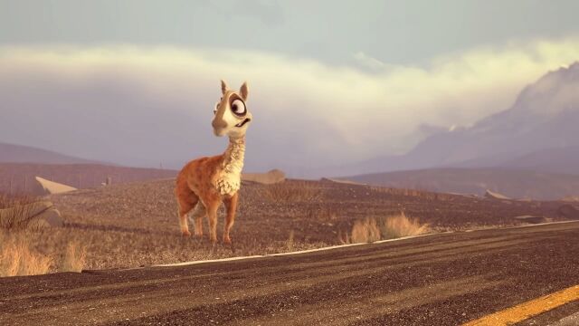 行く手を阻まれるラマを描いたCGアニメーション Caminandes: Llama Drama
