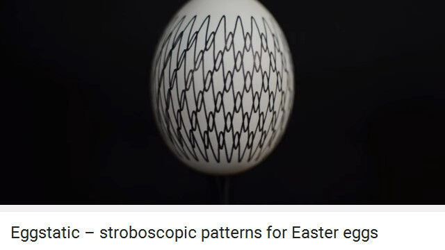 卵の模様が動き出す！回転させるとアニメーションするイースターエッグ