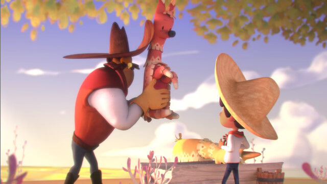 ピニャータを育てて出荷する、ピニャータ牧場の少年を描いたアニメーション HOLA LLAMIGO