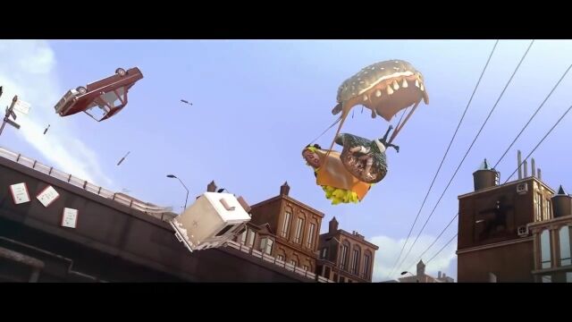 人類に牙を剥いたハンバーガーを描いたスプラッターCGアニメーション Hambuster