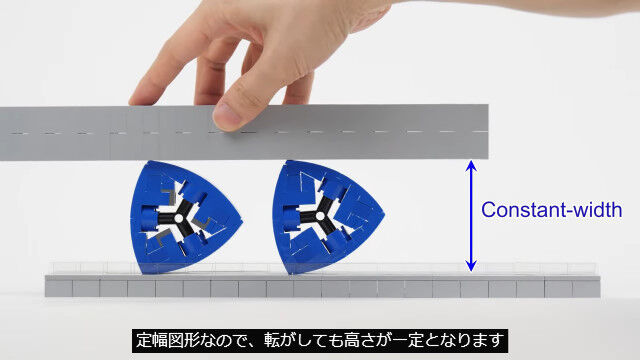 レゴで作ったルーローの三角形と応用機構が面白い