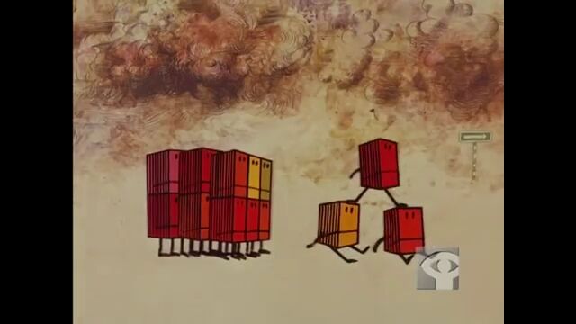 自分たちと形の違う存在を虐げるブロックたちを描いたアニメーション Balablok