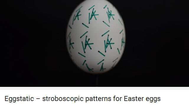 卵の模様が動き出す！回転させるとアニメーションするイースターエッグ